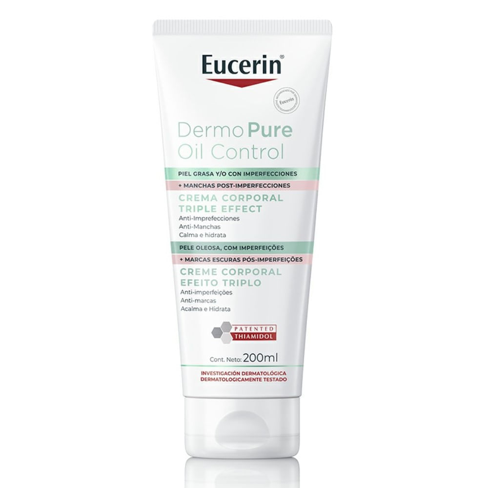 Creme Corporal Eucerin Dermo Pure Oil Control Efeito Triplo 200ml ...