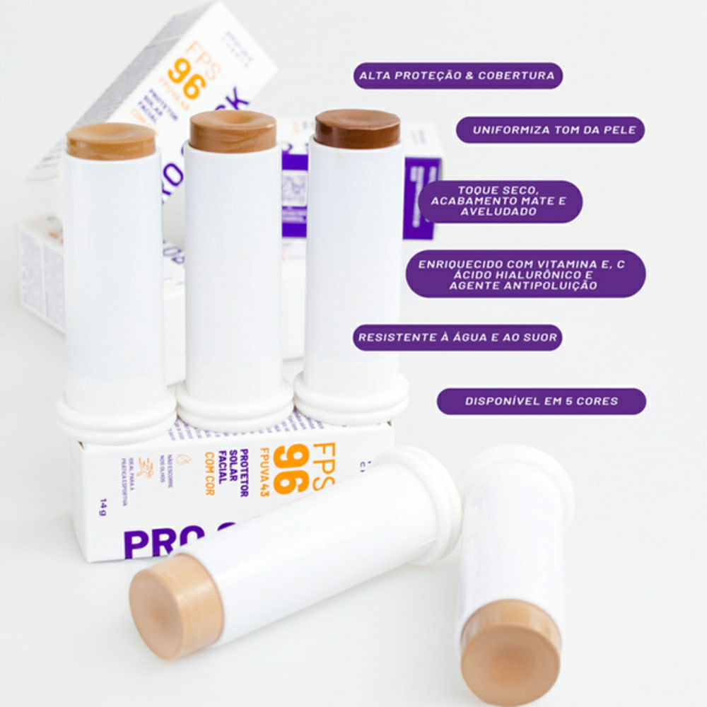 Protetor Solar Stick Multifuncional Pink Cheeks com Cor Pro Stick Pro15 ...