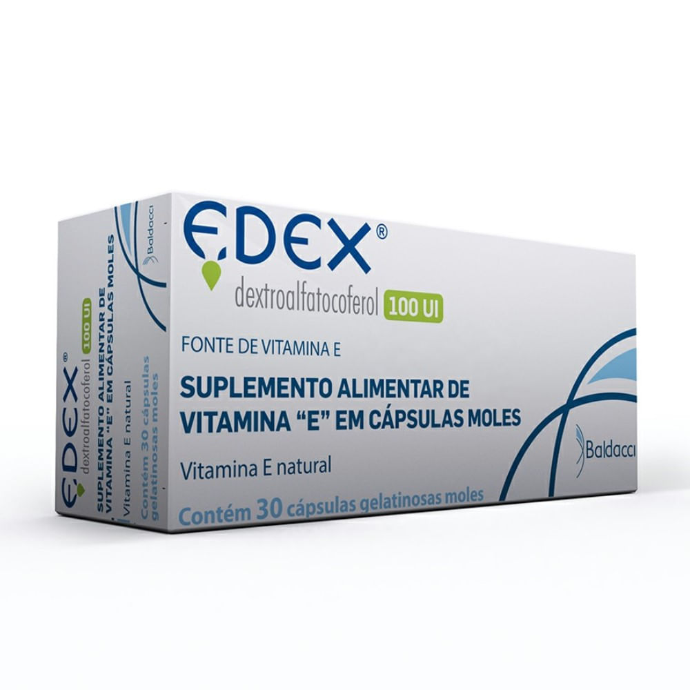 Suplemento Alimentar Edex 100UI 30 Cápsulas
