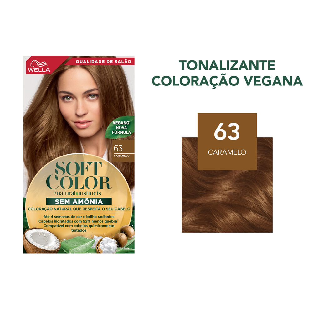 Tintura Wella Soft Color Natural 63 - Caramelo