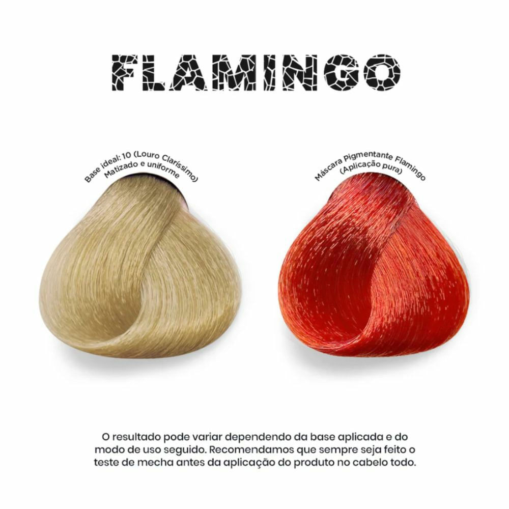 Máscara Pigmentante Kamaleão Flamingo Laranja Intenso 100ml
