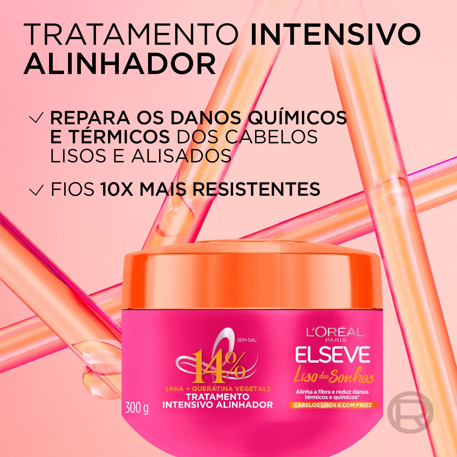 Máscara de Tratamento L'Oréal Paris Elseve Liso dos Sonhos 300g