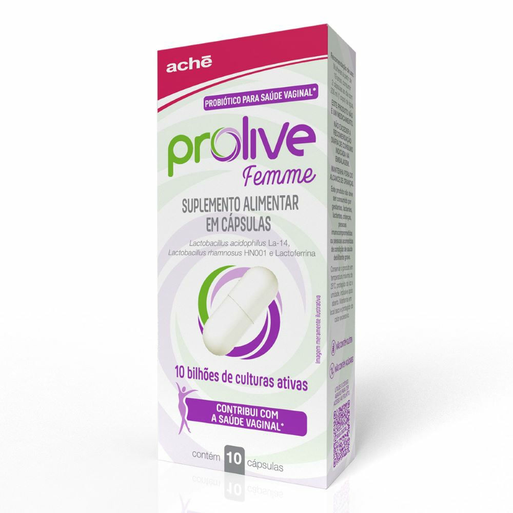 Suplemento Alimentar Prolive Femme 10 Cápsulas