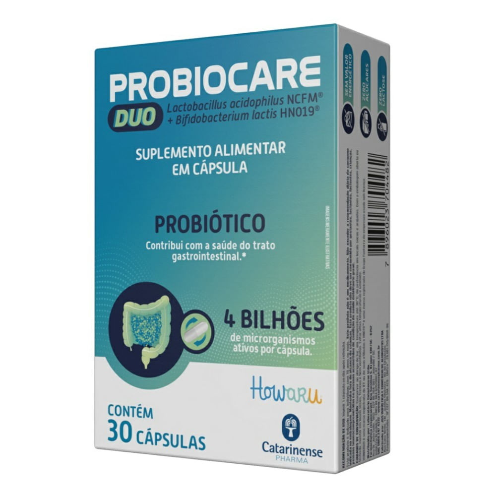 Probiótico Probiocare Duo Catarinense 30 Cápsulas