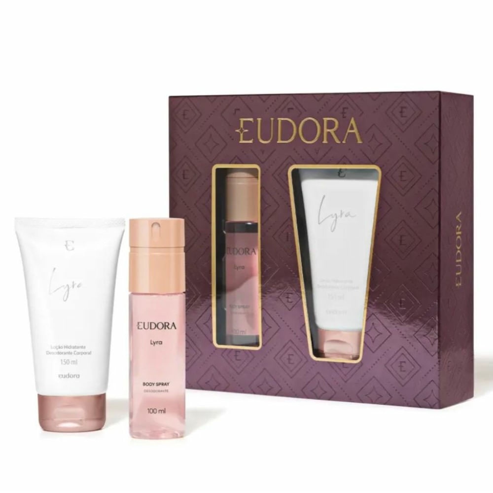 Kit Eudora Lyra Body Spray 100ml + Loção Hidratante Corporal 150ml
