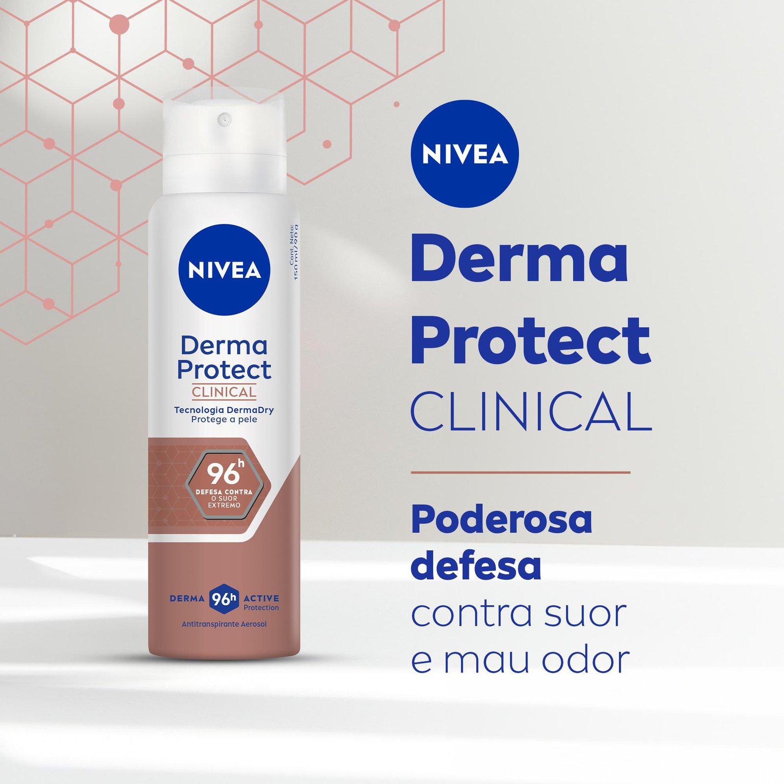 Desodorante Antitranspirante Aerosol Nivea Derma Protetc Clinical ...