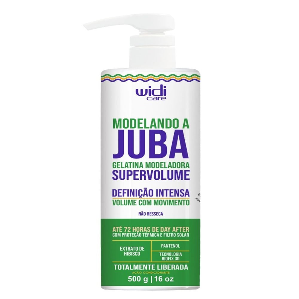 Gelatina Modeladora Super Volume Widi Care Modelando a Juba 500g
