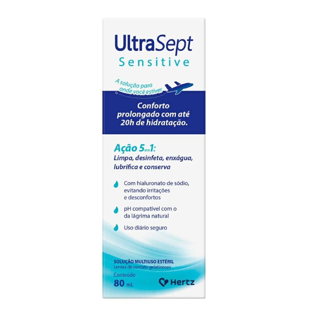 UltraSept Sensitive Solução Multiuso Estéril 80ml