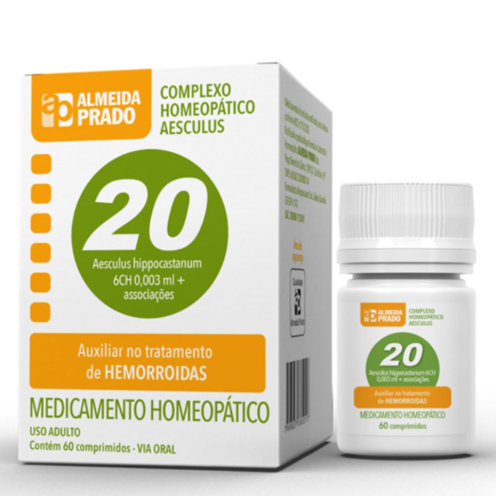 Complexo homeopático Almeida Prado 20 - 60 comprimidos