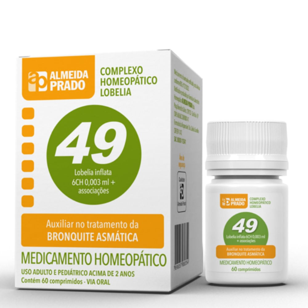 Complexo 49 Homeopático Almeida Prado 60 Comprimidos