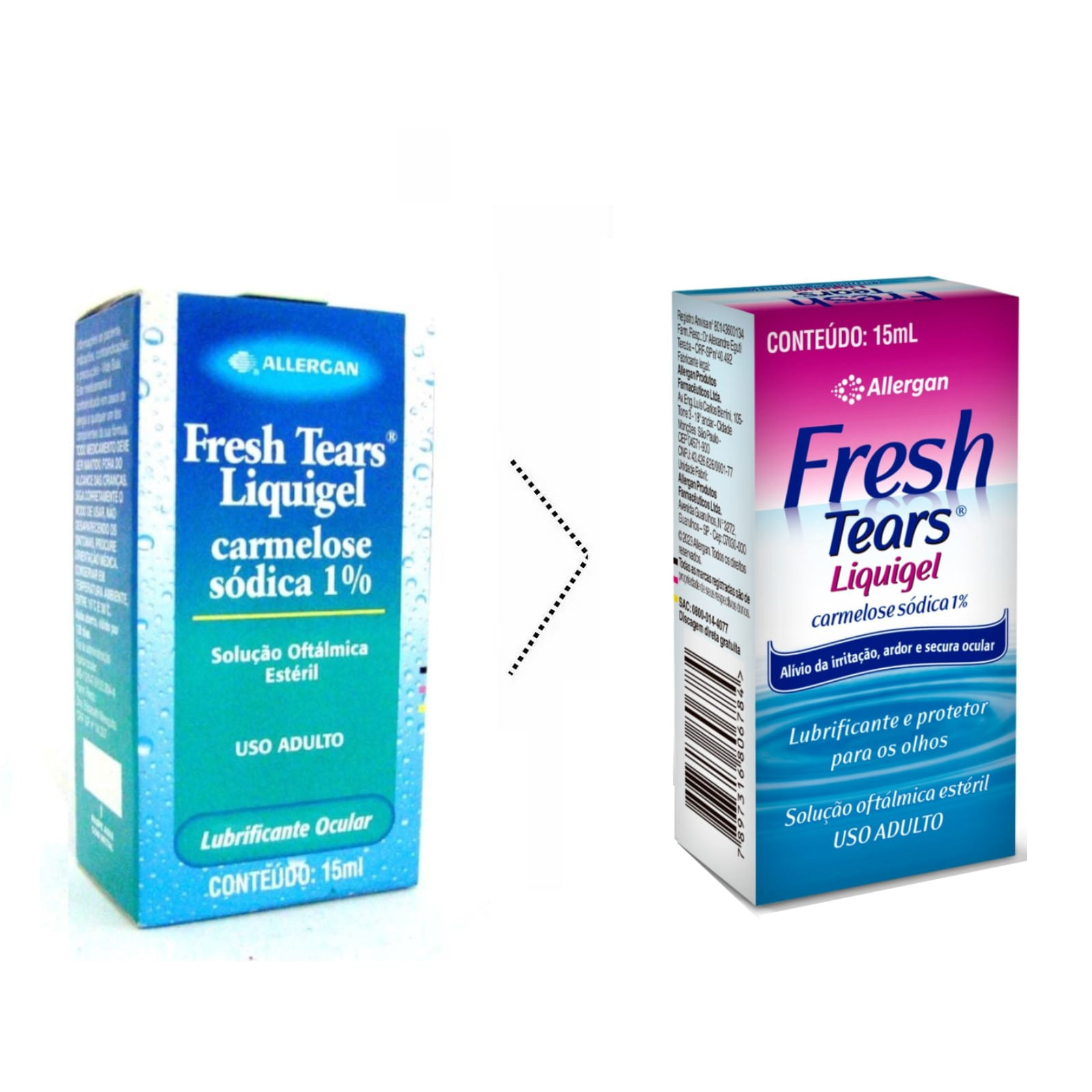 Fresh Tears Liquigel Allergan 15ml Solução Oftálmica Estéril