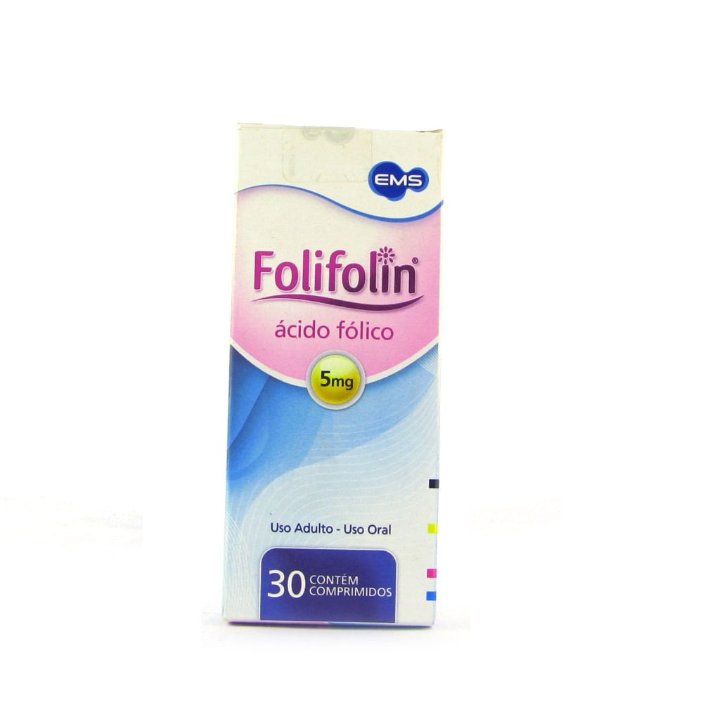 Folifolin 5mg Com 30 Comprimidos - Drogaria Venancio