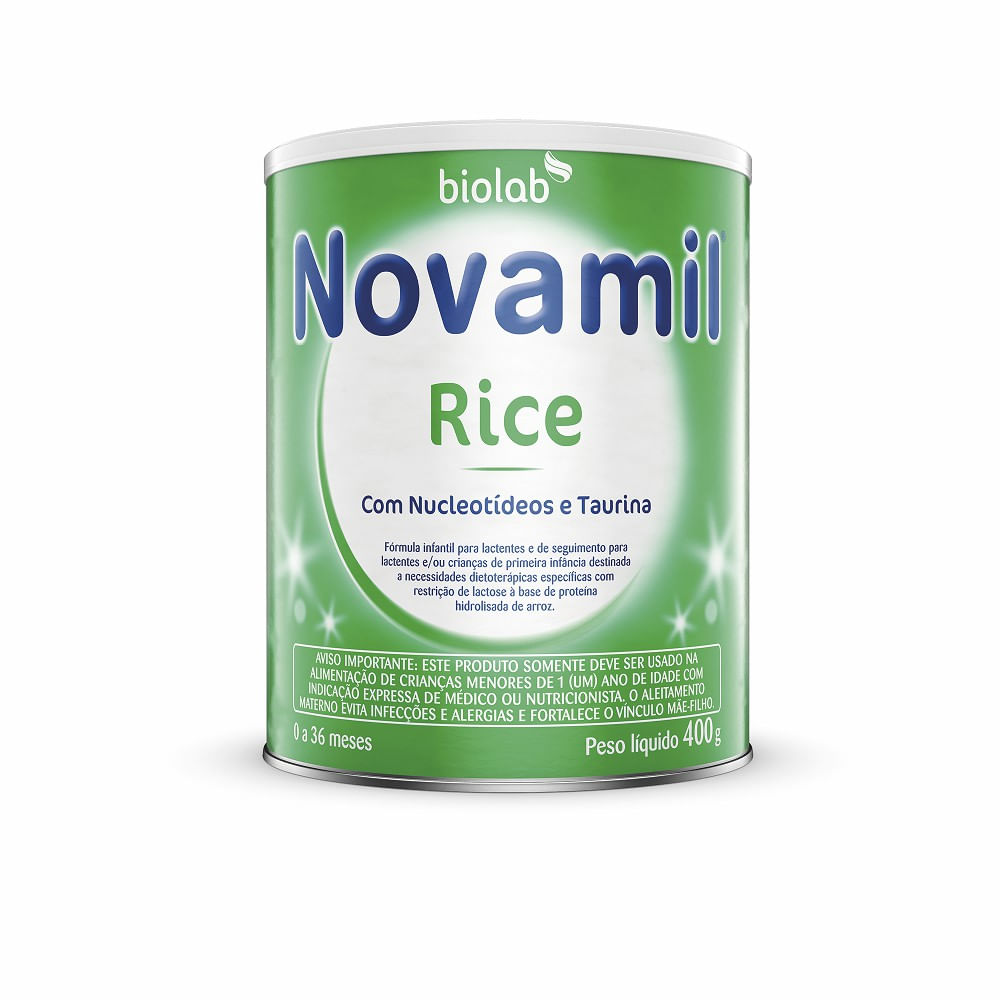 Fórmula Infantil Novamil Rice Para Lactentes Biolab 400g