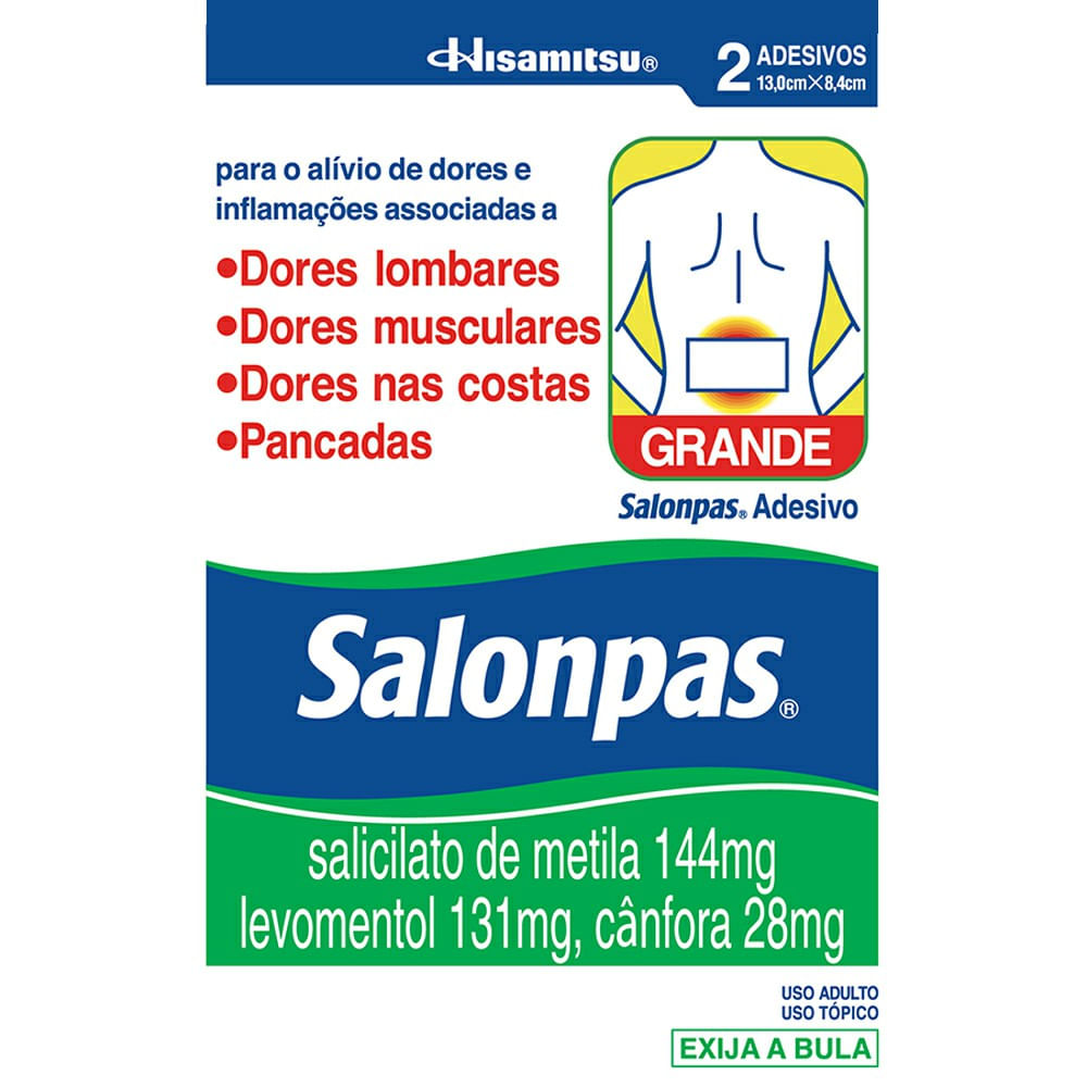 Emplastro Salonpas Grande Com 2 Unidades - Drogaria Venancio