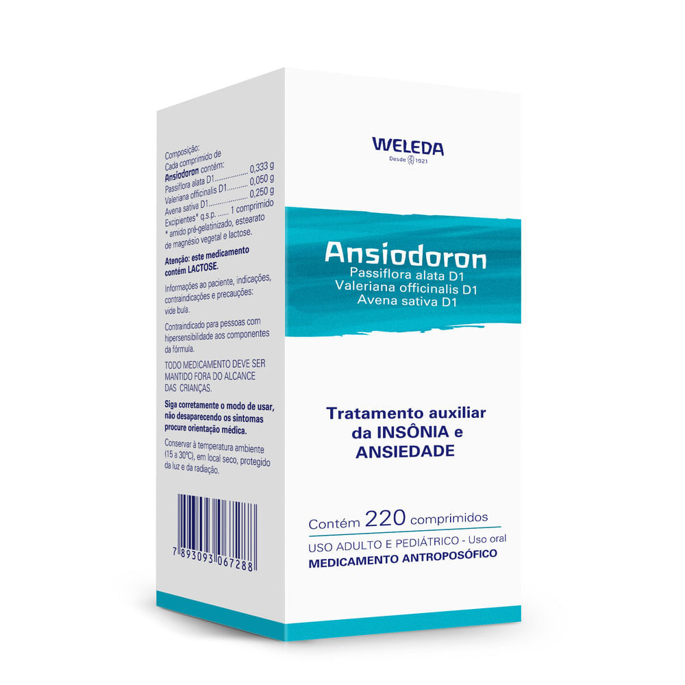 Ansiodoron Weleda 80 Comprimidos - Drogaria Venancio