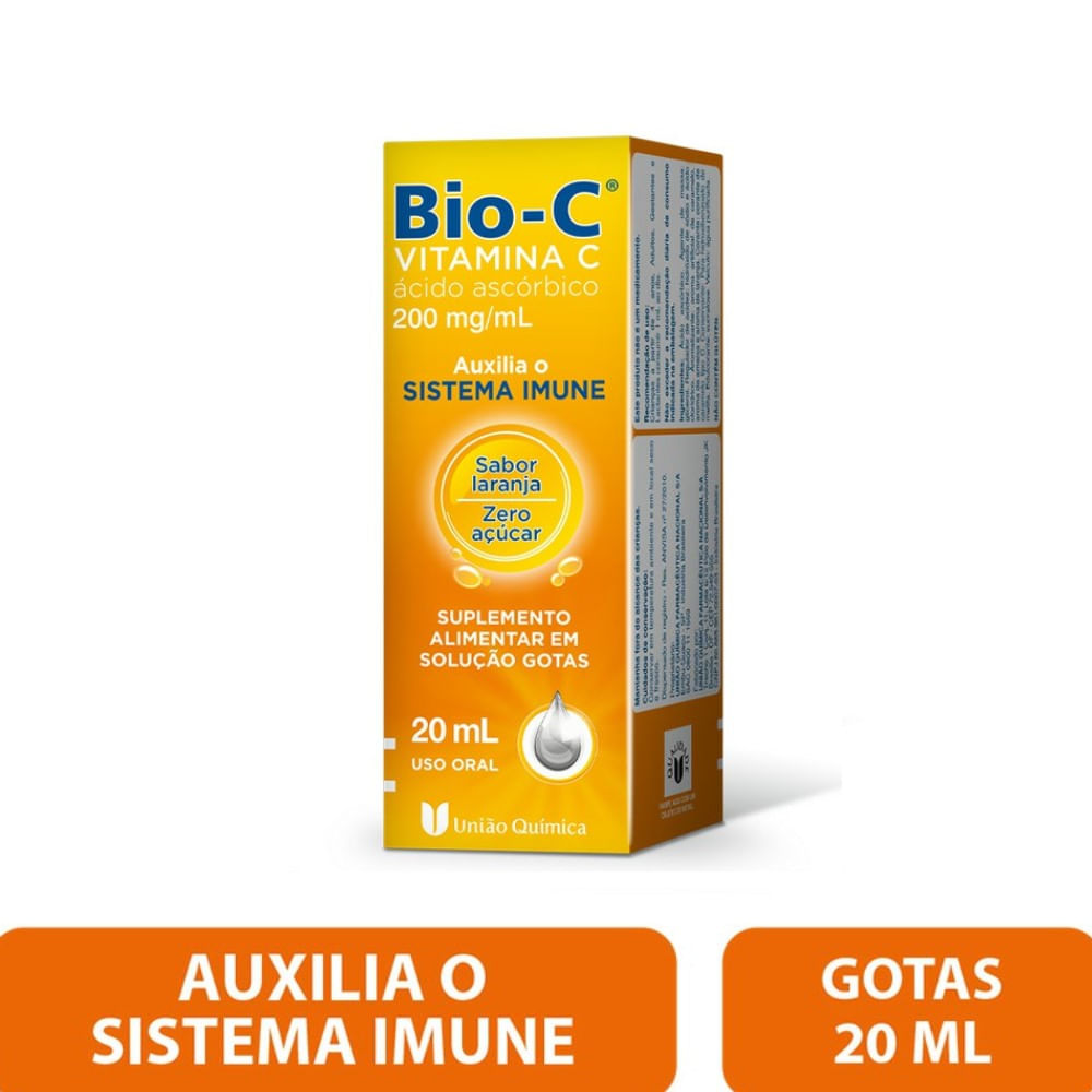 Bio C 200mg/ml Gotas 20ml - Drogaria Venancio