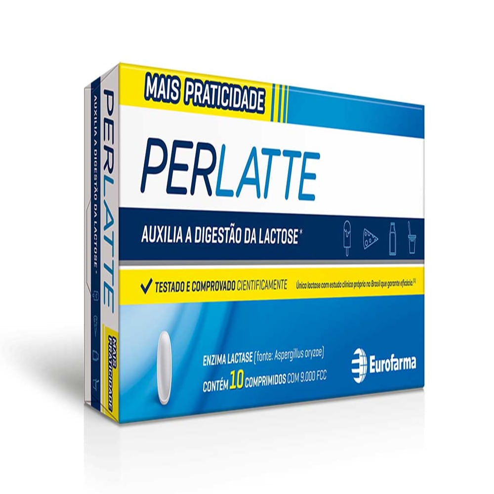Perlatte 9.000 Fcc Eurofarma 10 Comprimidos