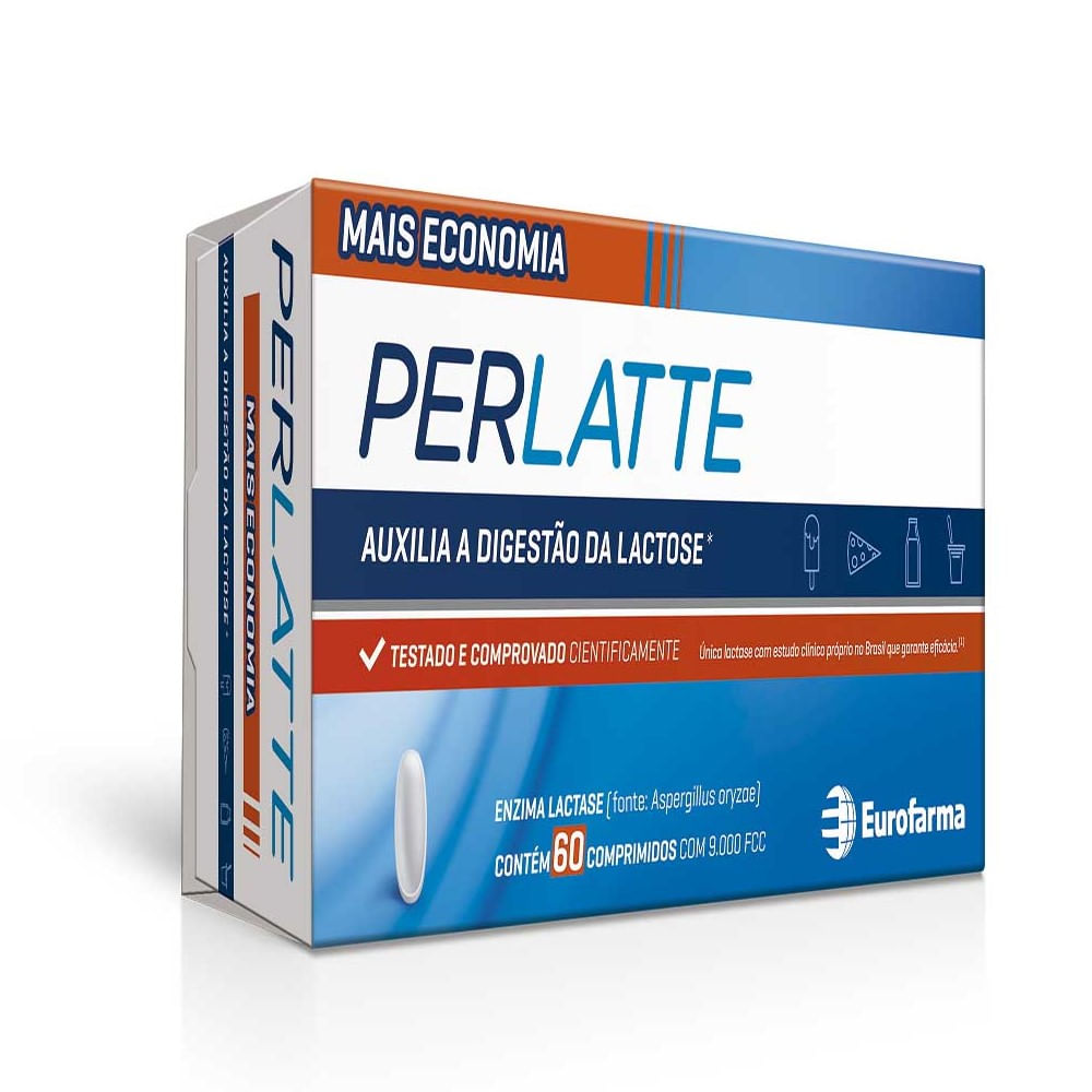 Perlatte 9.000 Fcc Eurofarma 60 Comprimidos