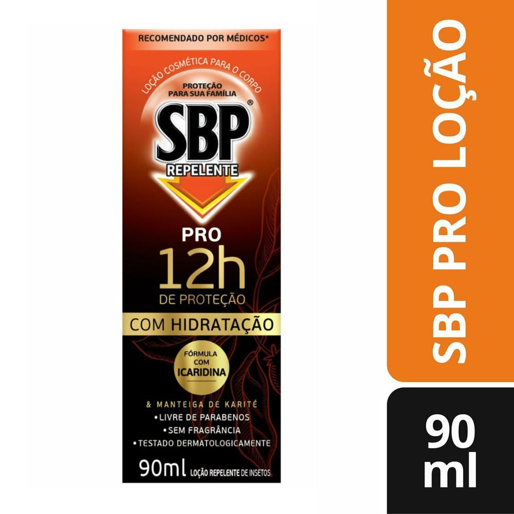 Loção Repelente De Insetos Sbp Com Hidratação Sem Fragrância 90ml ...